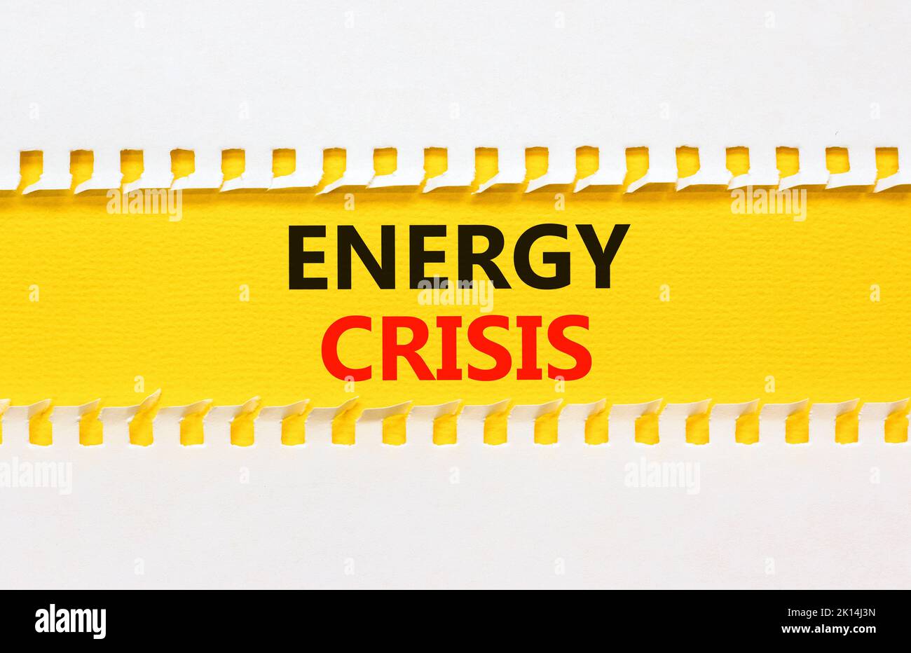 Global energy crisis symbol. Concept words Energy crisis on yellow and ...