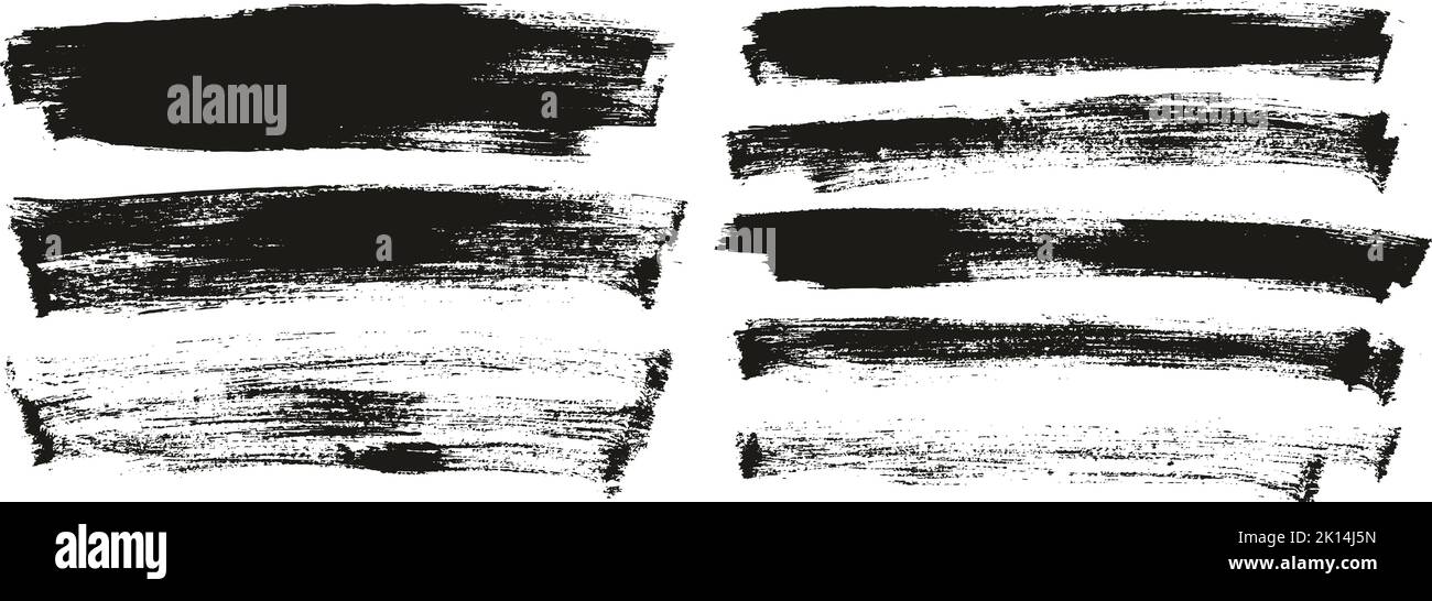 Flat Paint Brush Thin Long Background Mix High Detail Abstract Vector ...