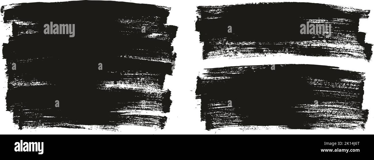 Flat Paint Brush Thin Long Background Mix High Detail Abstract Vector ...