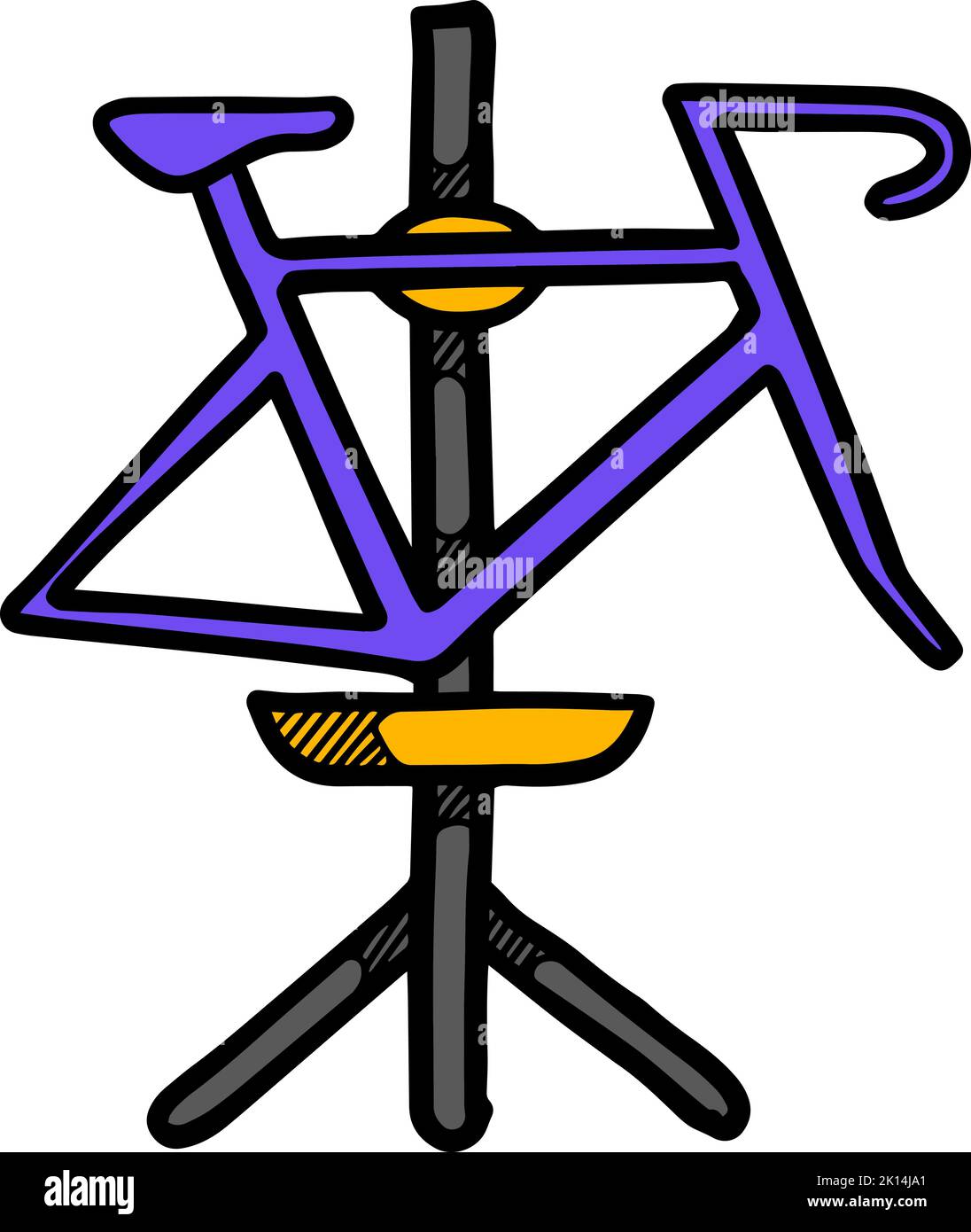 Color bicycle stand icon Stock Vector Image & Art - Alamy