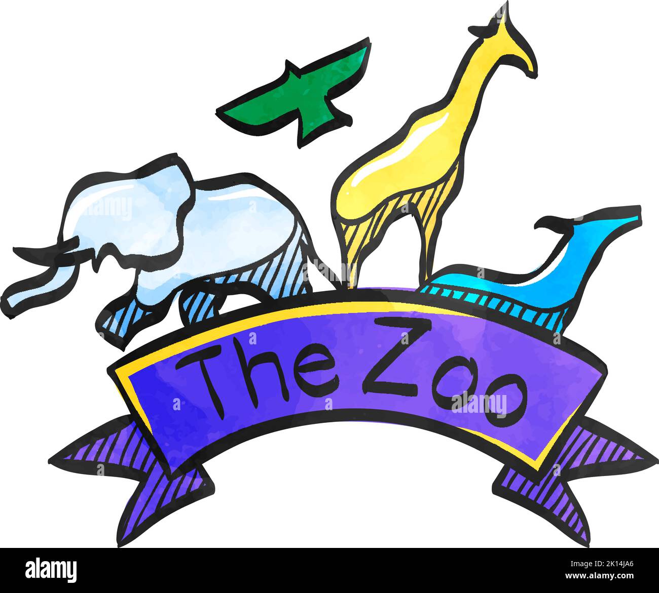 Zoo gate icon in Stock Vector Images - Alamy