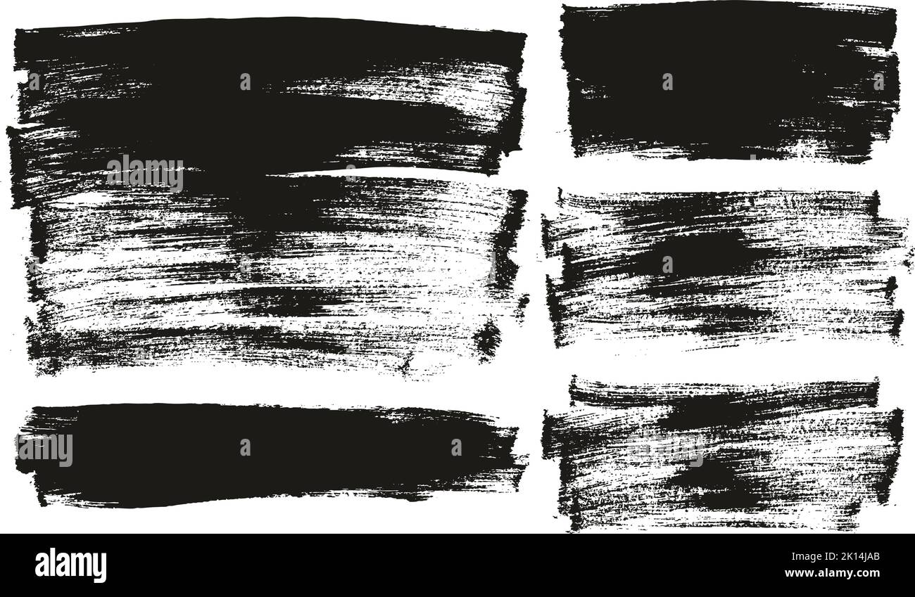 Flat Paint Brush Thin Long Background Mix High Detail Abstract Vector ...