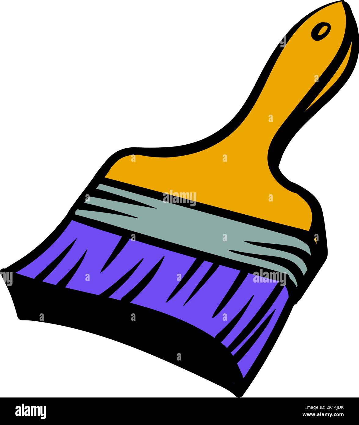 Color paintbrush icon doodle sketch Stock Vector Image & Art - Alamy