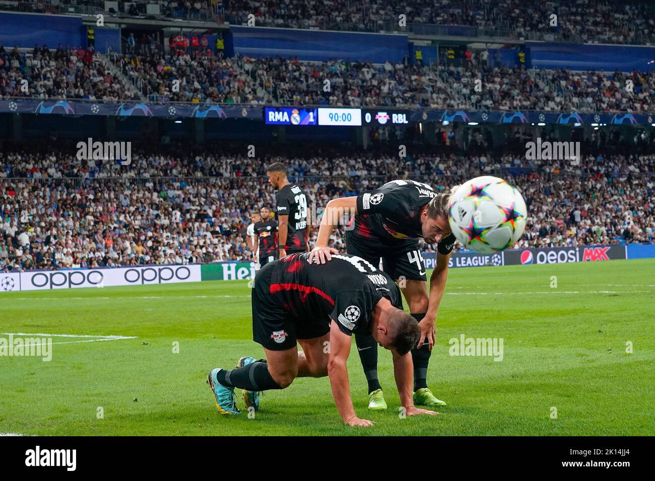 Kevin Kampl and Willi Orban of RB Leipzig during the UEFA Champions ...
