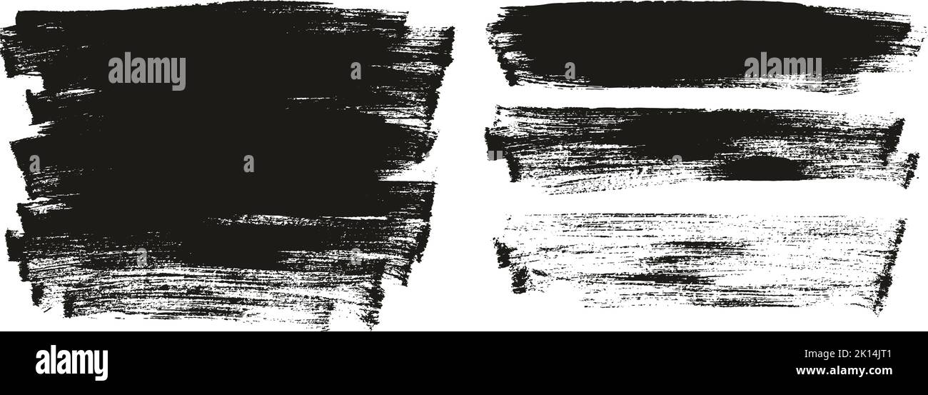 Flat Paint Brush Thin Long Background Mix High Detail Abstract Vector ...