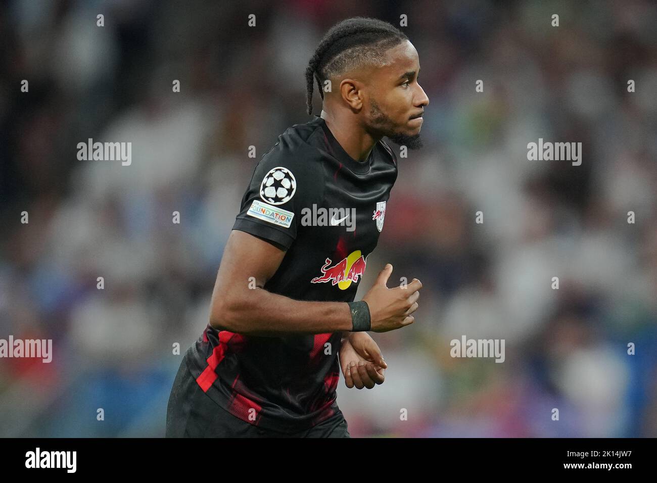 Christopher Nkunku of RB Leipzig during the UEFA Champions League match ...