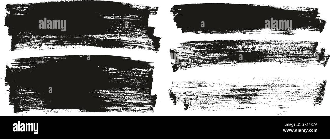 Flat Paint Brush Thin Long Background Mix High Detail Abstract Vector ...