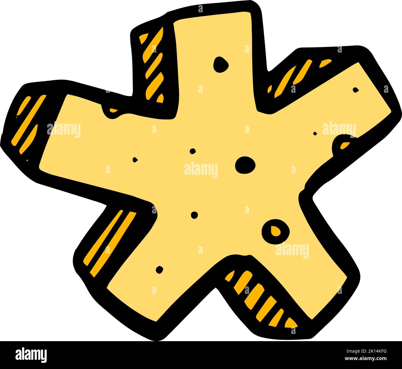 Color hand drawn mathematics symbol asterisk Stock Vector Image & Art ...