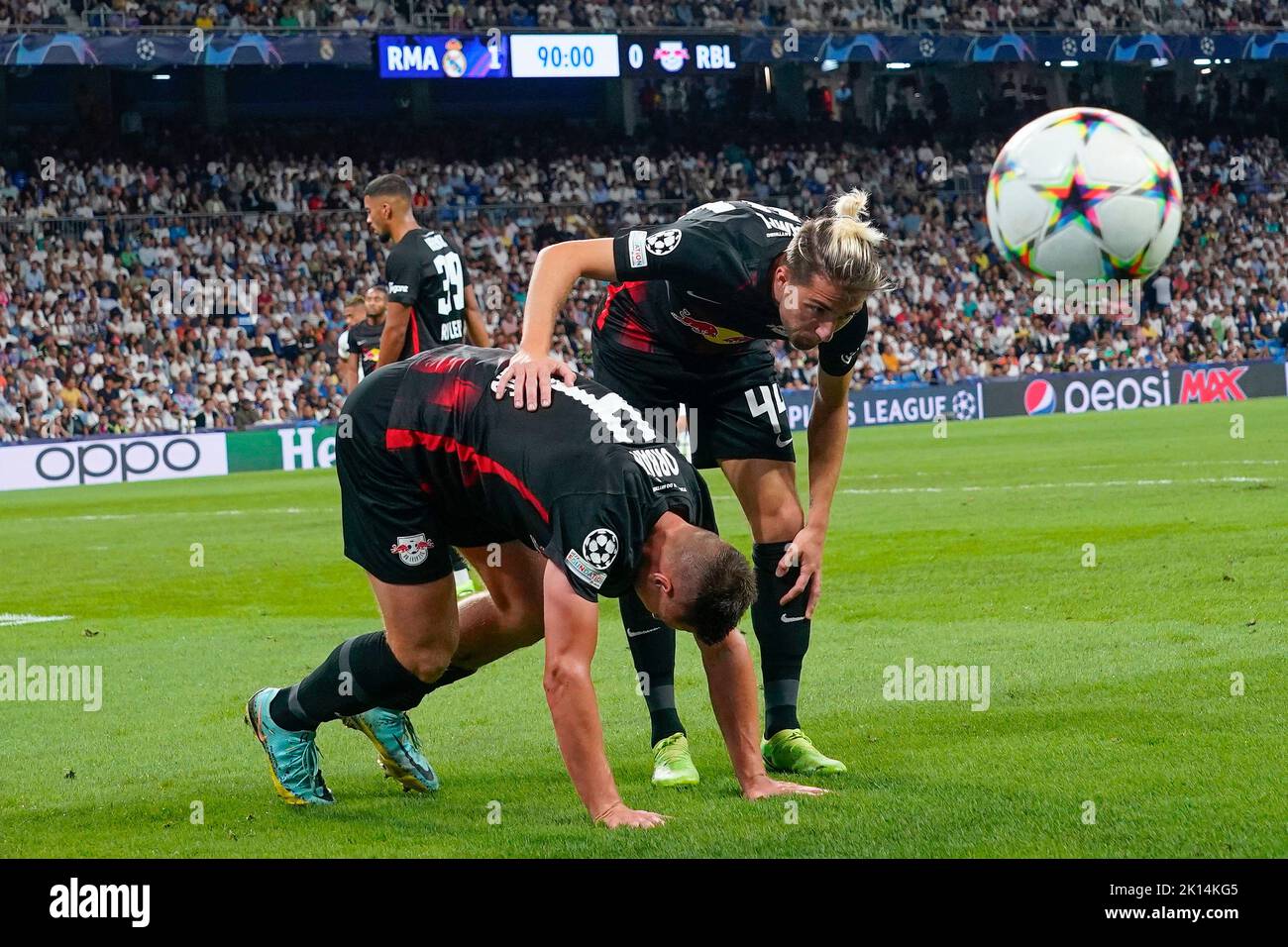 Kevin Kampl and Willi Orban of RB Leipzig during the UEFA Champions ...