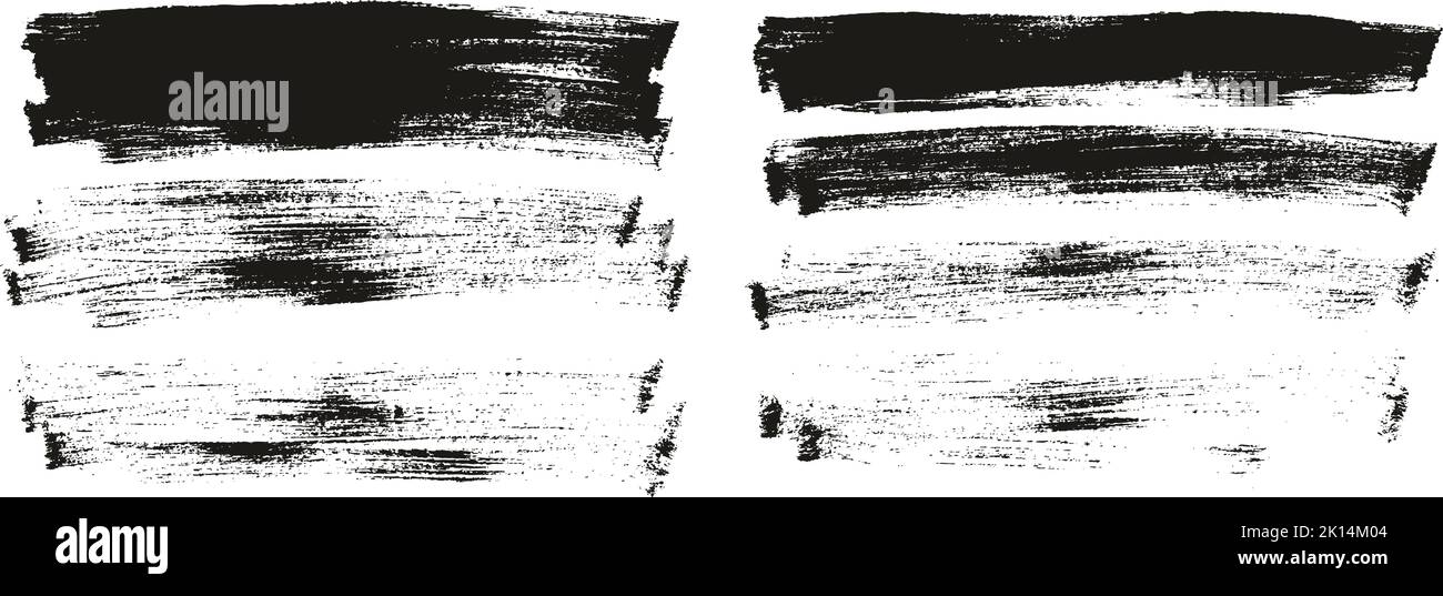 Flat Paint Brush Thin Long Background Mix High Detail Abstract Vector ...