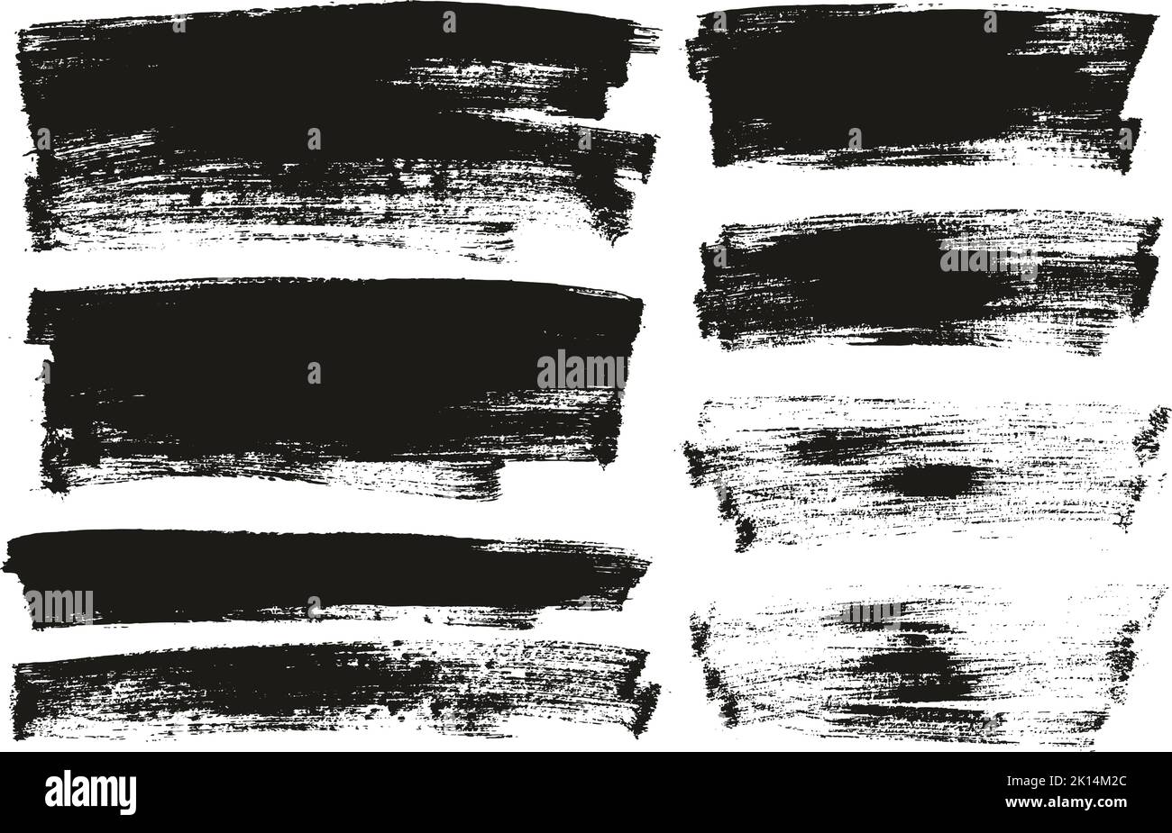 Flat Paint Brush Thin Long Background Mix High Detail Abstract Vector ...