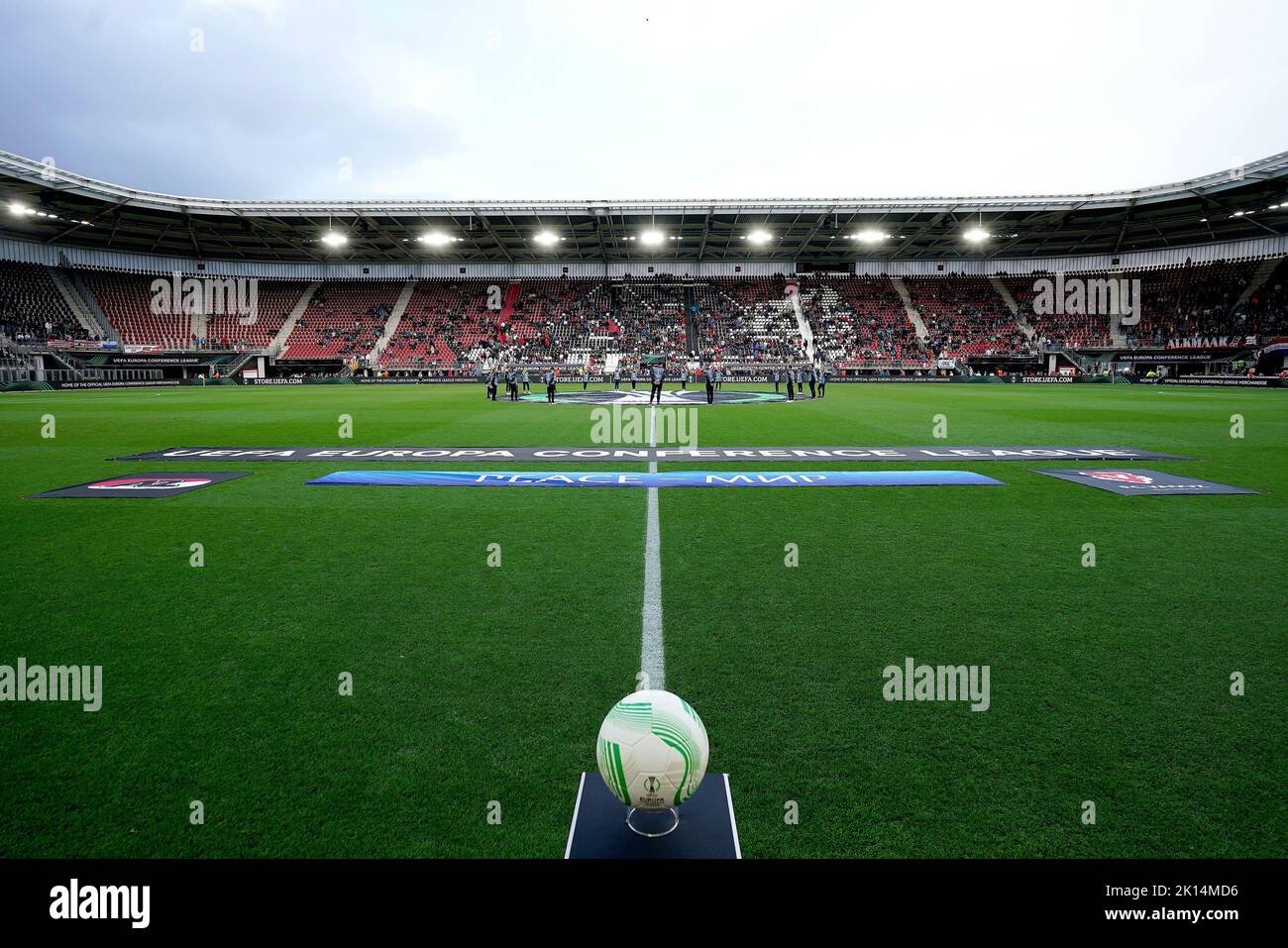 ALKMAAR - AFAS stadium prior to the UEFA Conference League Group E ...