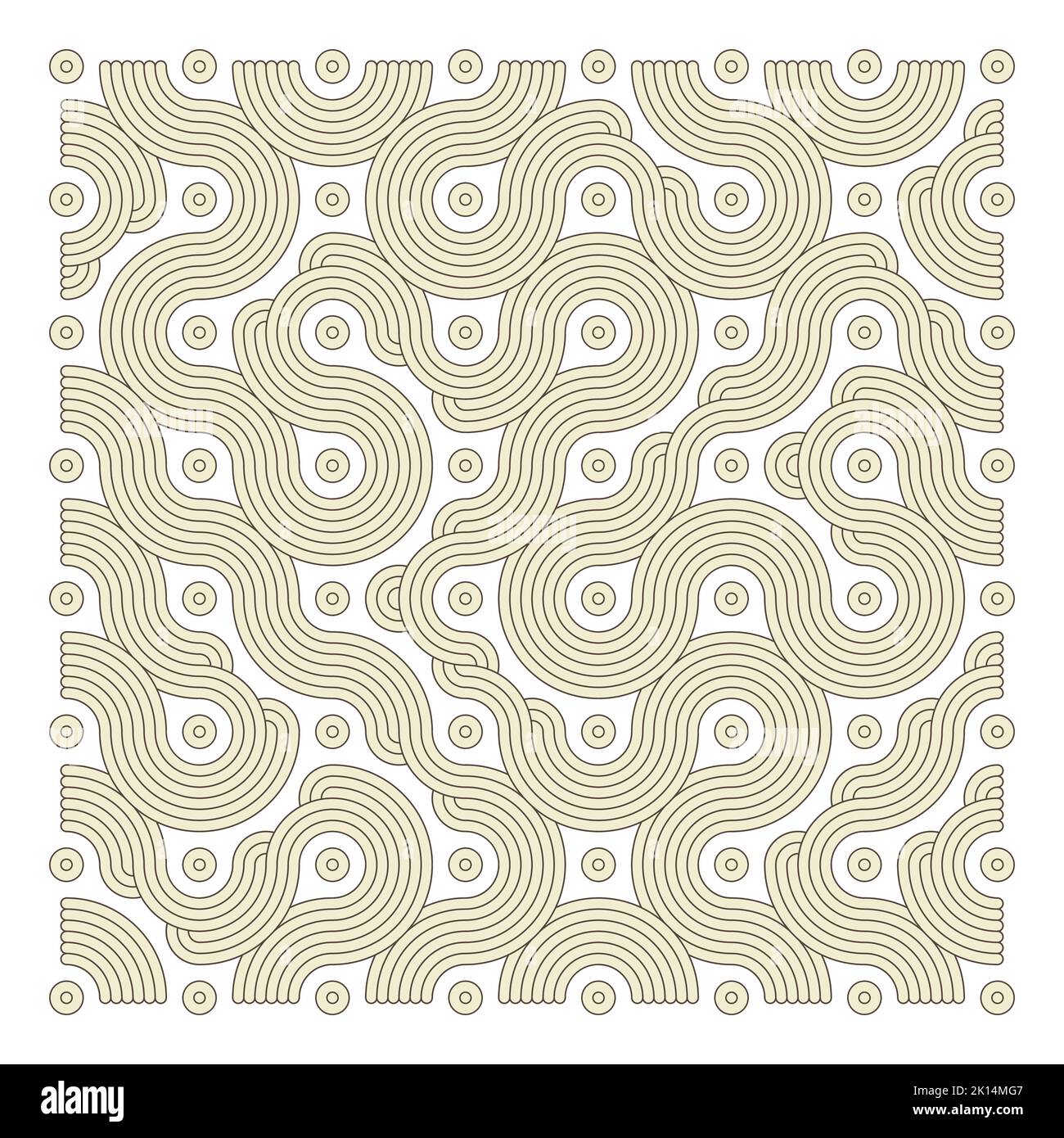 Random color rounded truchet tiling illustration Stock Vector Image ...