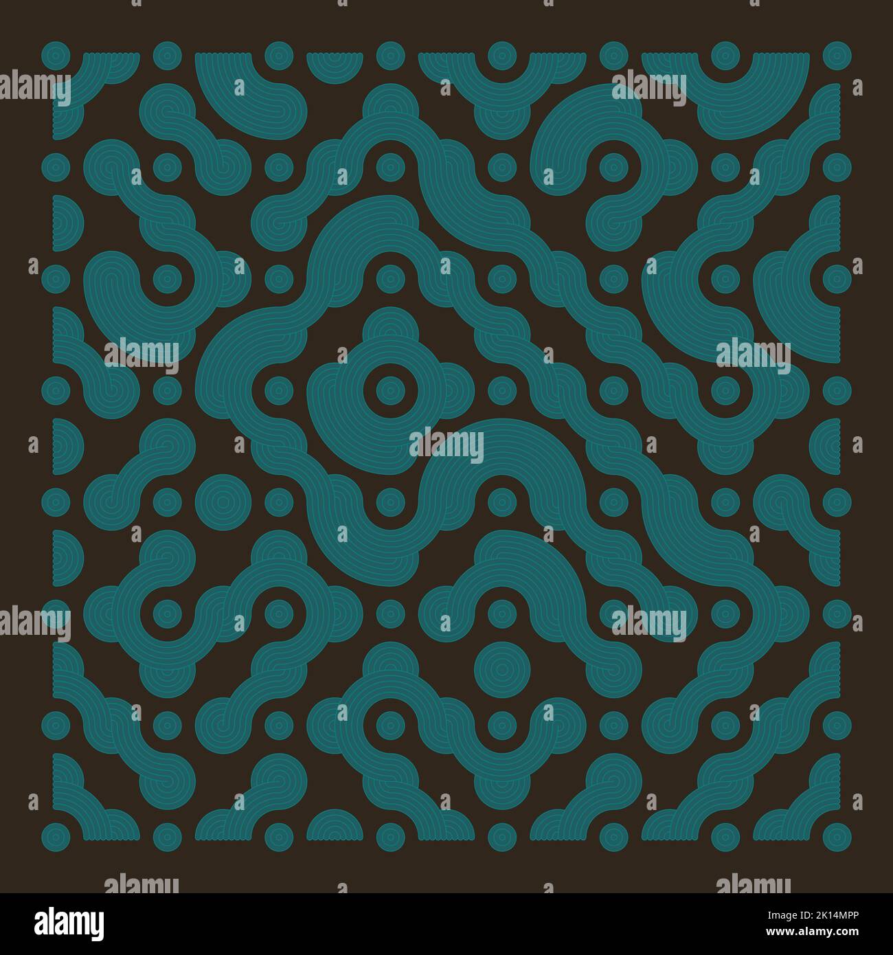 Random color rounded truchet tiling illustration Stock Vector Image ...