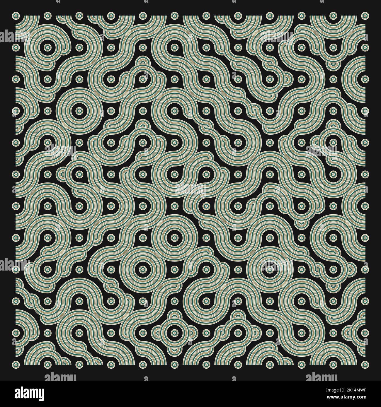 Random color rounded truchet tiling illustration Stock Vector Image ...