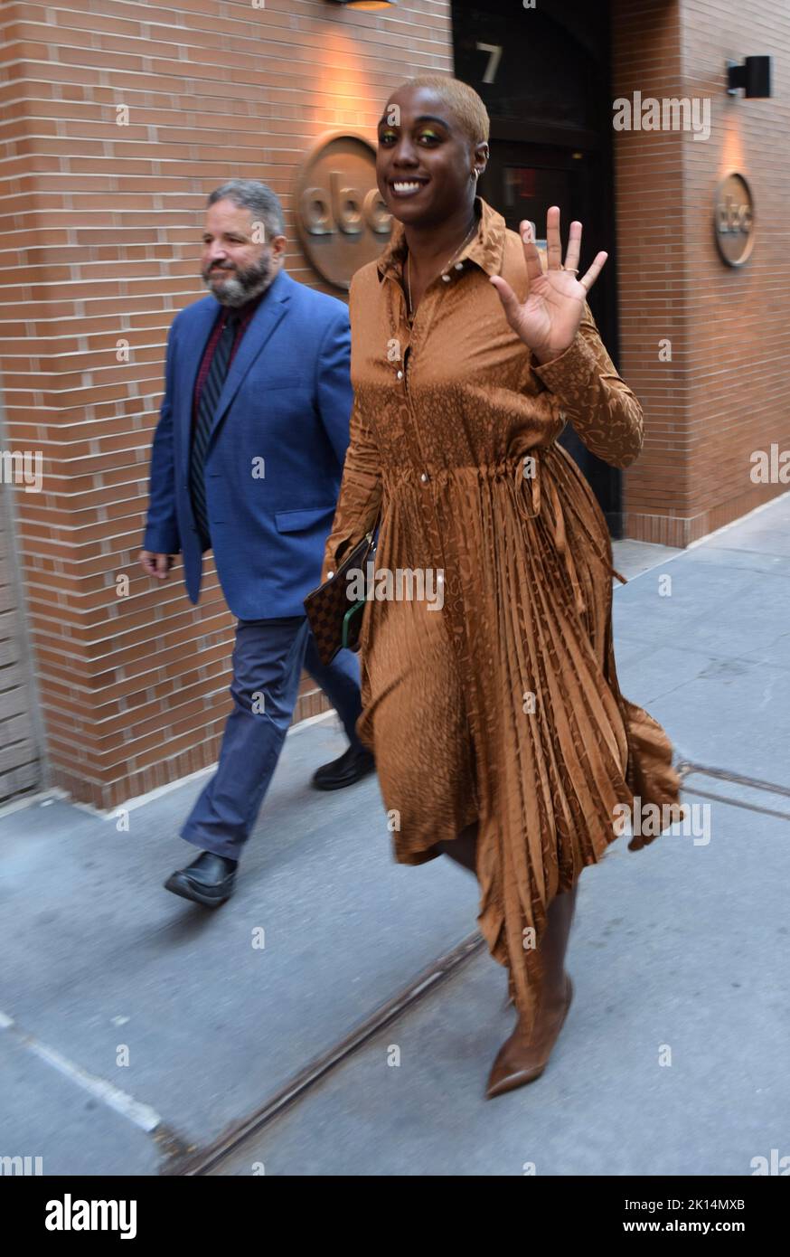 New York, NY, USA. 15th Sep, 2022. Lashana Lynch seen exiting The View ...
