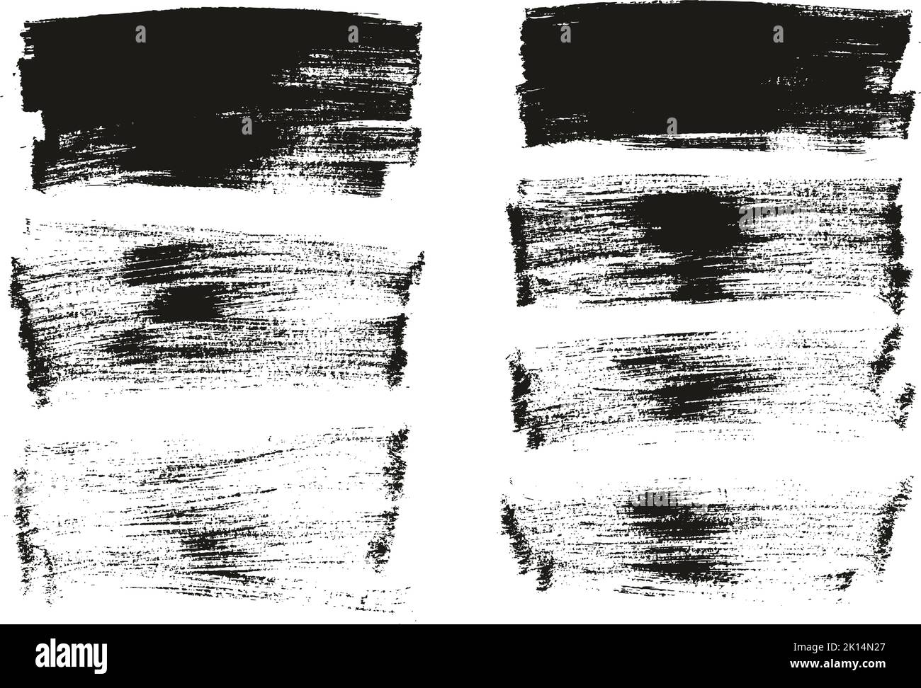 Flat Paint Brush Thin Long Background Mix High Detail Abstract Vector ...