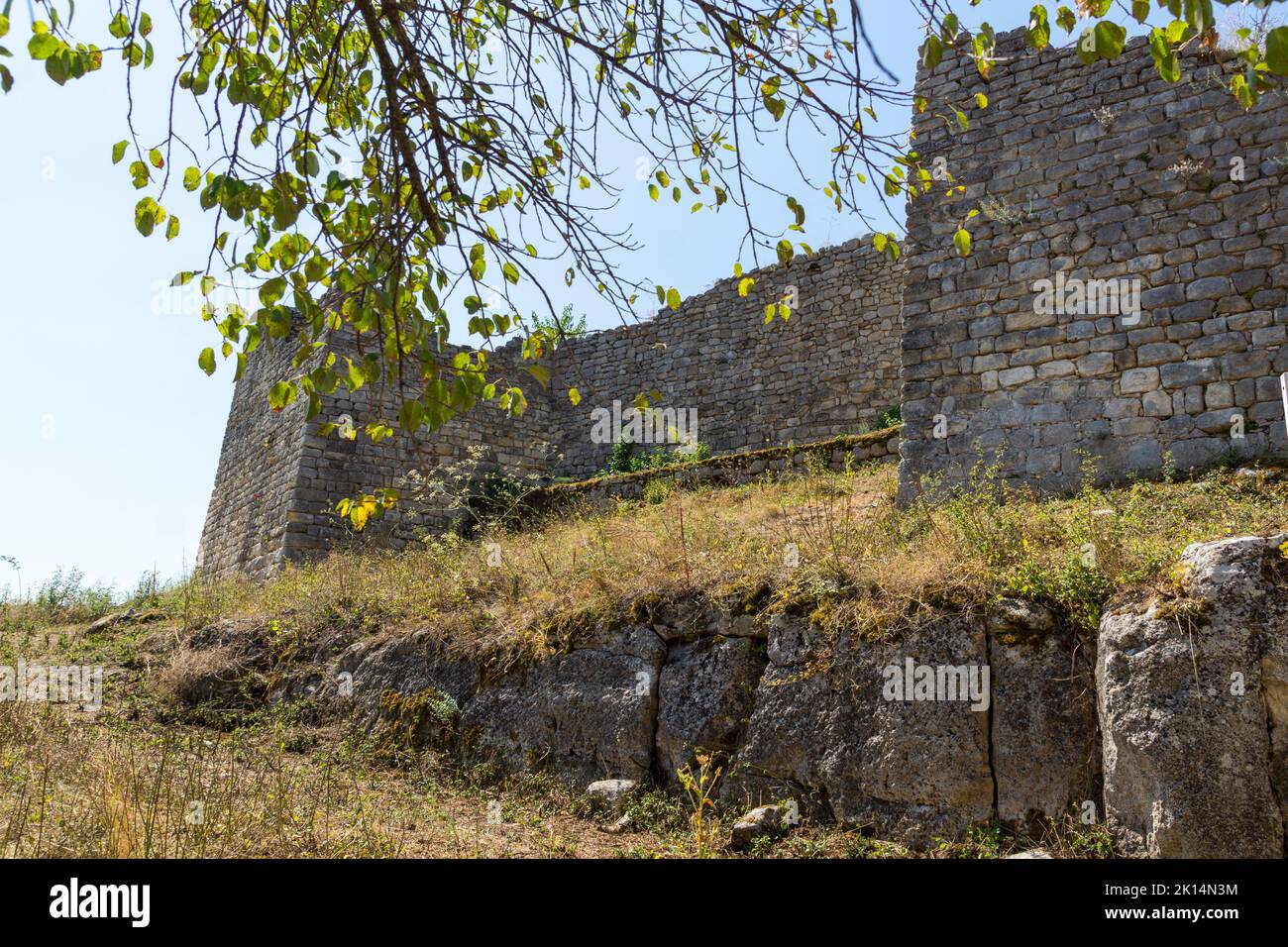 Ruins of medieval fortificated city of Cherven from period of Second ...