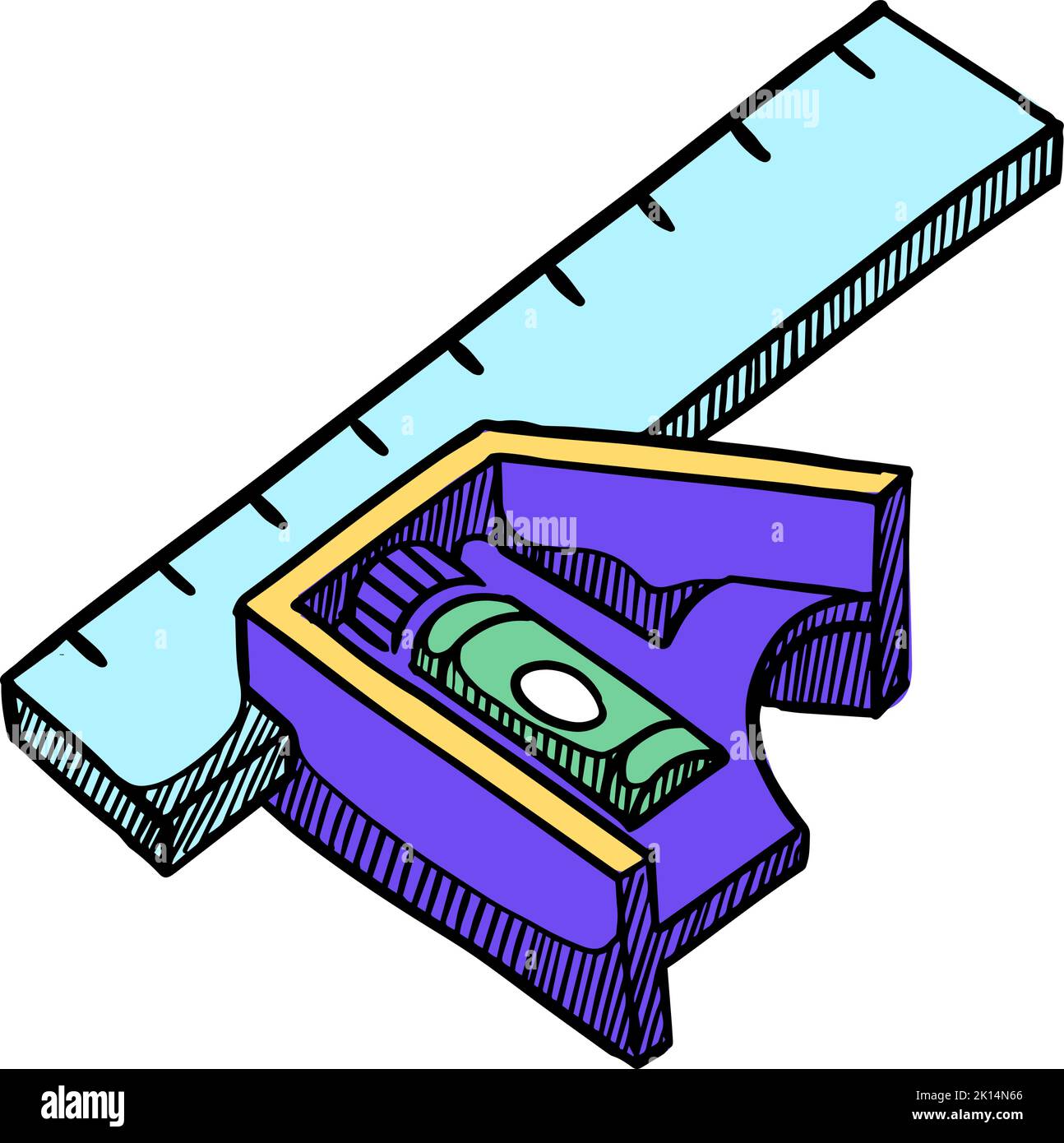 Ruler icon style color vector illustration Stock Vector Image & Art - Alamy