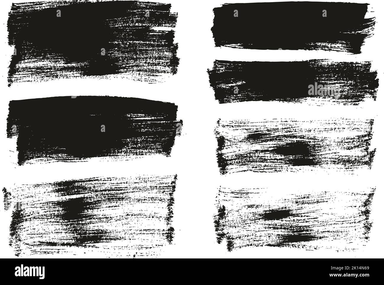 Flat Paint Brush Thin Long Background Mix High Detail Abstract Vector ...