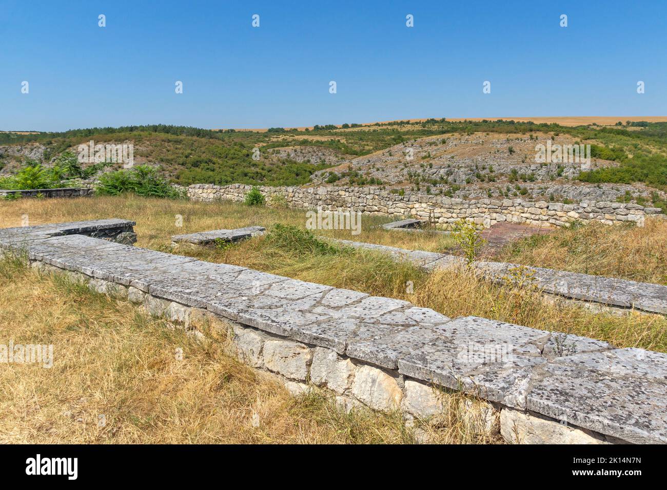 Ruins of medieval fortificated city of Cherven from period of Second ...