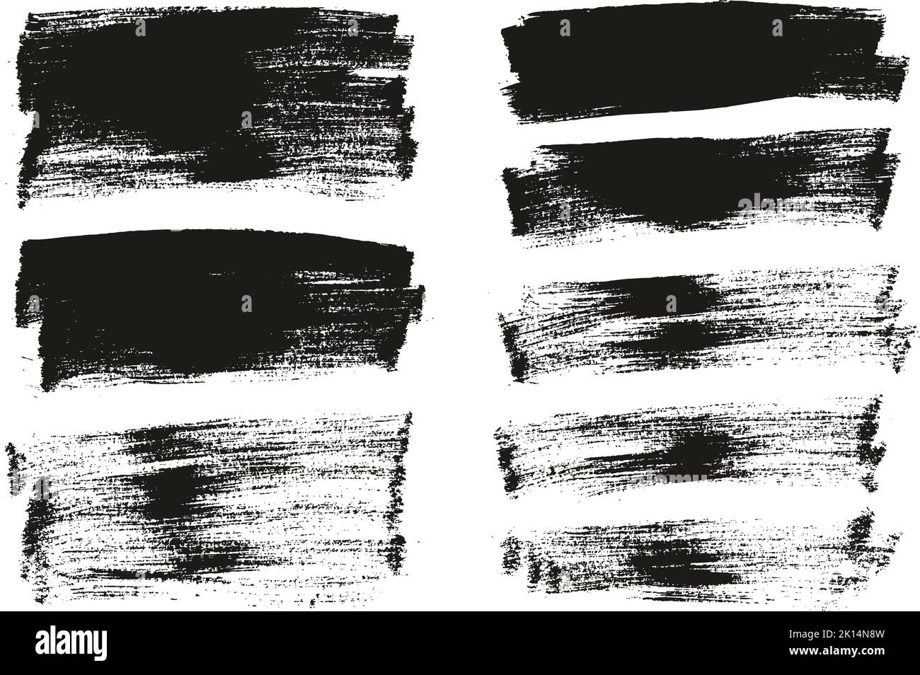 Flat Paint Brush Thin Long Background Mix High Detail Abstract Vector ...