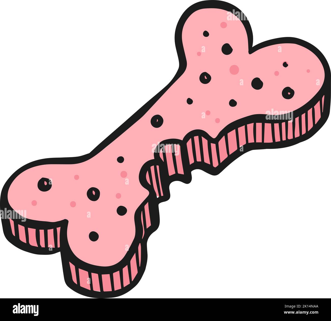 Color dog food icon bone shaped canine biscuit Stock Vector Image & Art ...