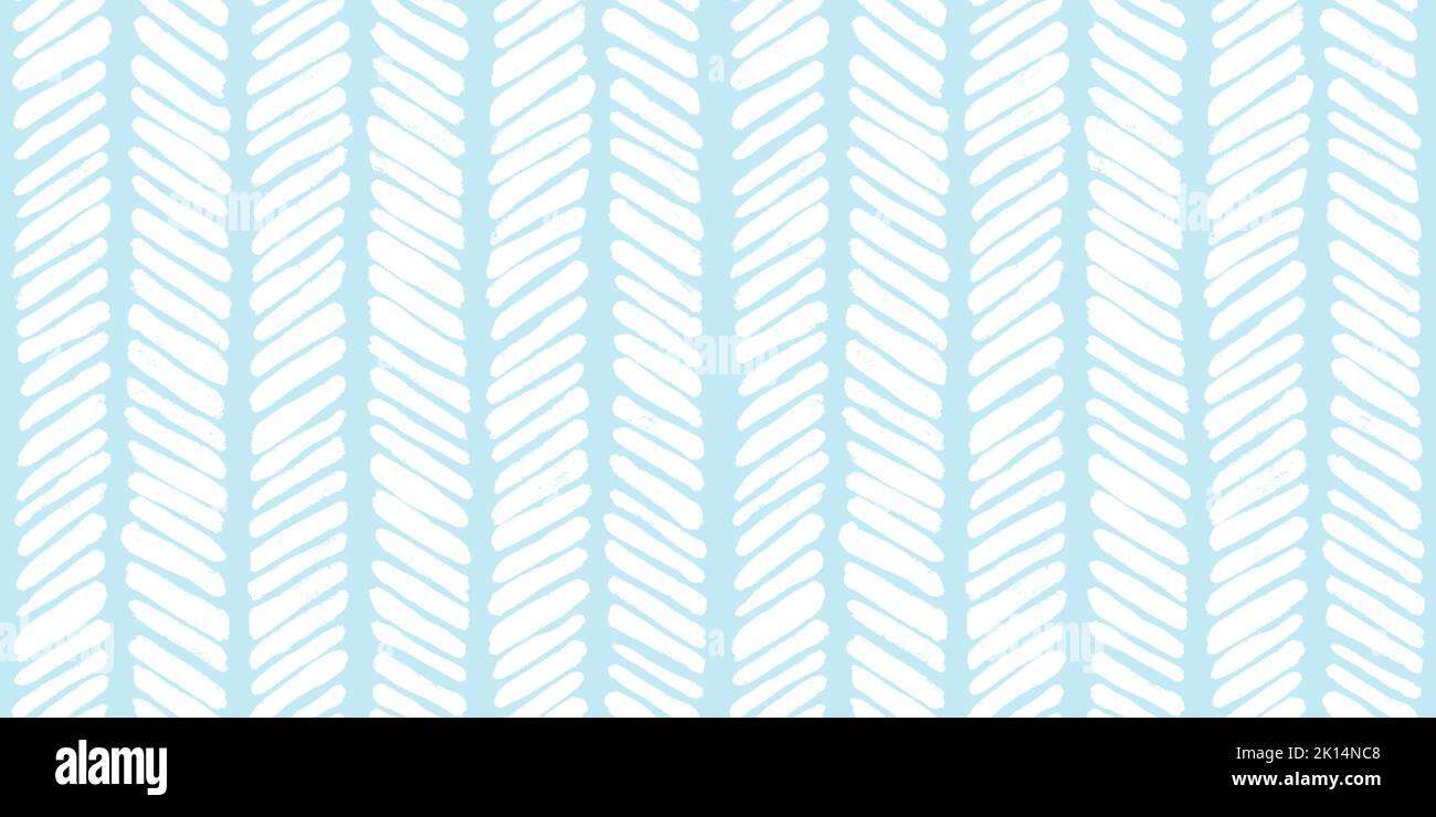 Seamless hand drawn light pastel blue chevron herringbone fabric ...