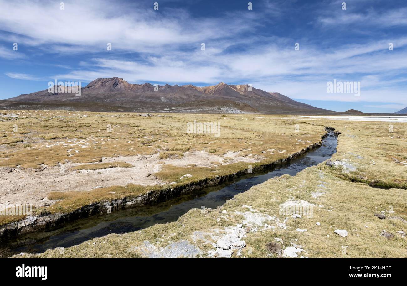 High plateau Laguna de Salinas in Peruvian Andes Stock Photo - Alamy