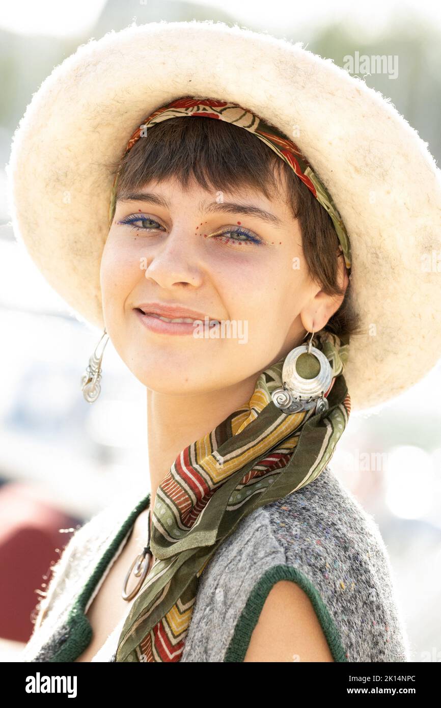 Juliette Halloy attends Lycee Toulouse Lautrec photocall during the La ...