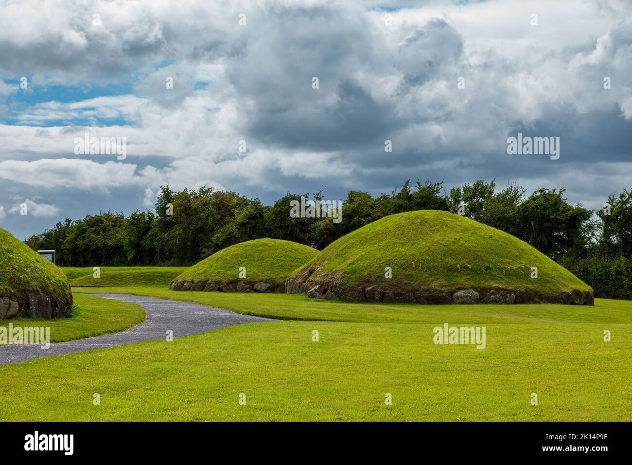 The megalithic tombs of Newgrange in Ireland Stock Photo - Alamy