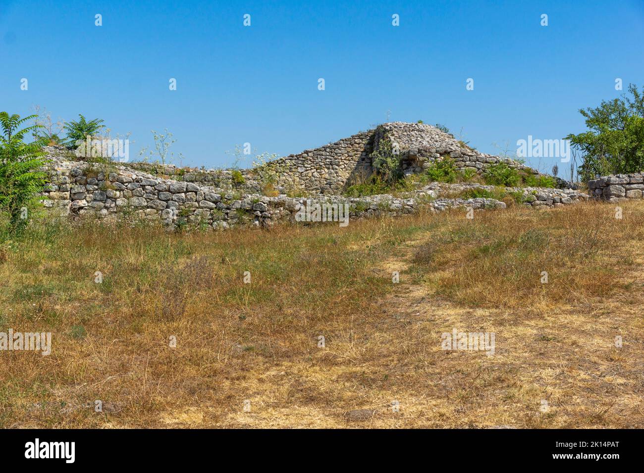Ruins of medieval fortificated city of Cherven from period of Second ...