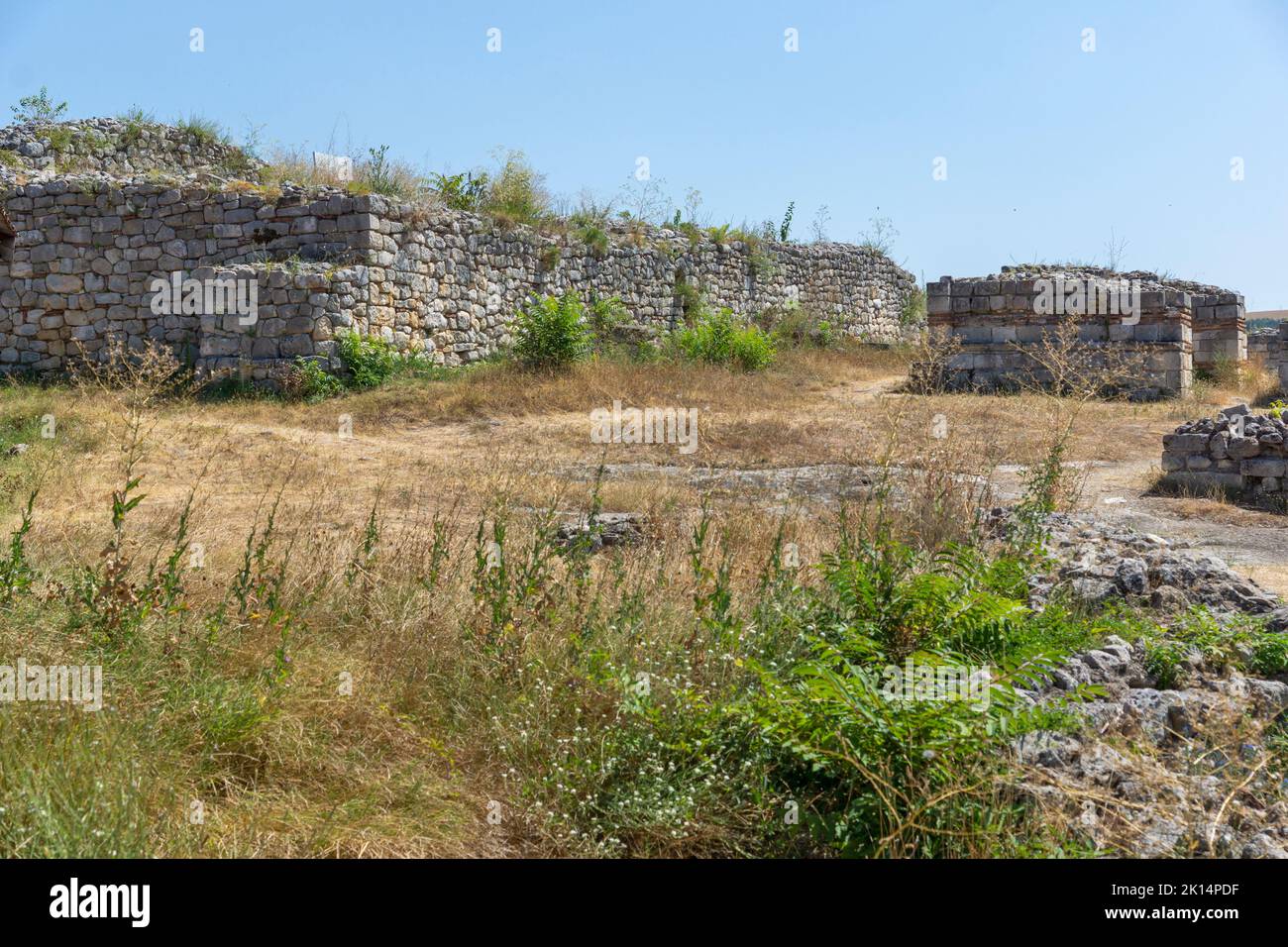 Ruins of medieval fortificated city of Cherven from period of Second ...