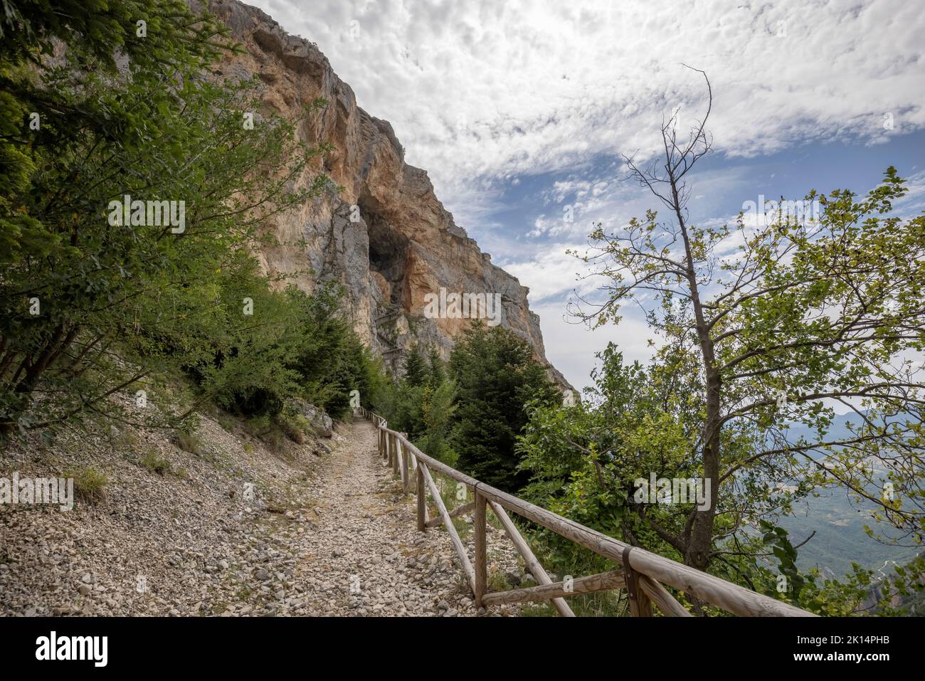 Entry of the Cavallone's Cave, Lama dei Peligni, Chieti, Abruzzo, Italy ...