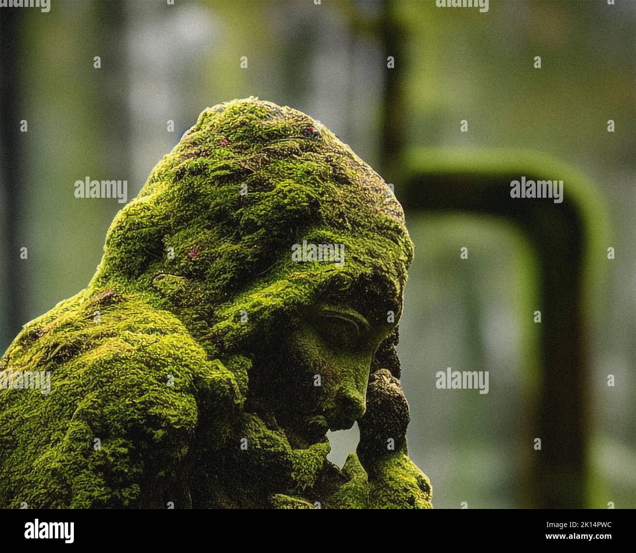 Moss covered statues hi-res stock photography and images - Alamy