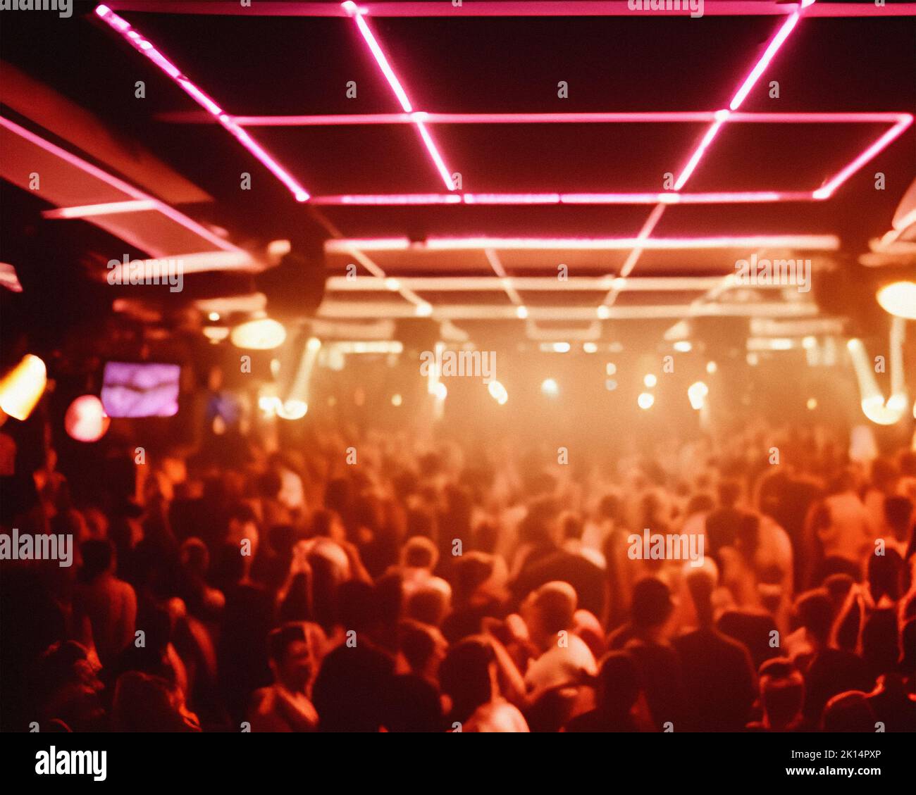 A huge crowd of people in a popular nightclub at night Stock Photo - Alamy
