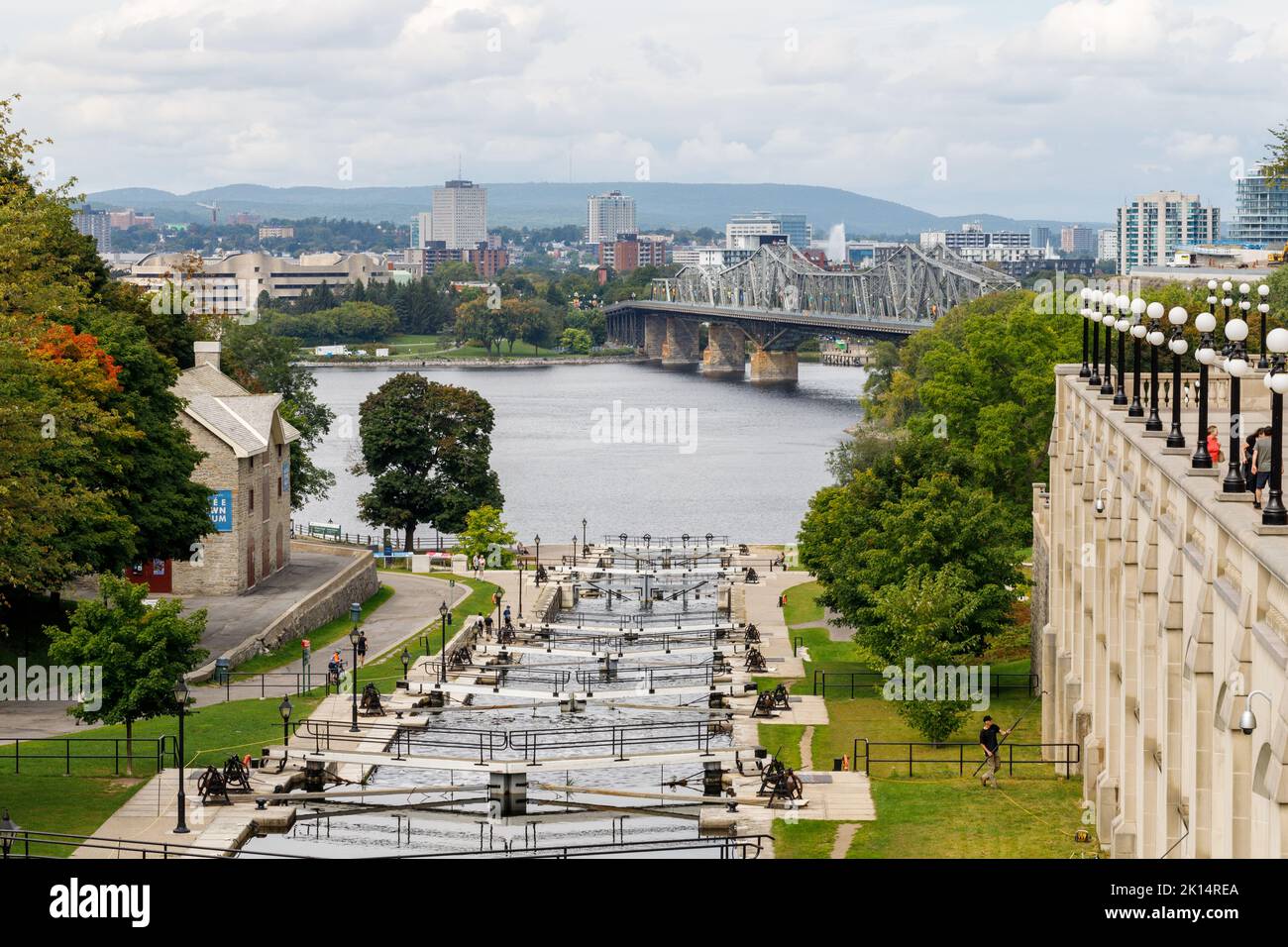 Ottawa, Canada - September 12, 2022: Rideau canal and view of Ottawa ...