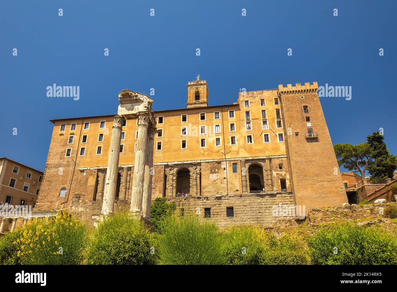 The Tabularium with The Temple of Vespasian and Titus in The Roman ...