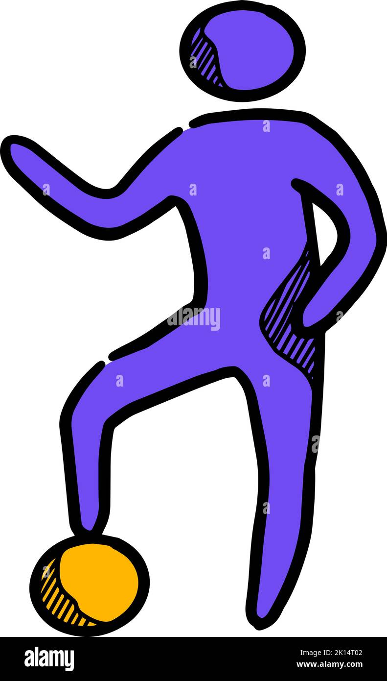 Color football player icon Stock Vector Image & Art - Alamy