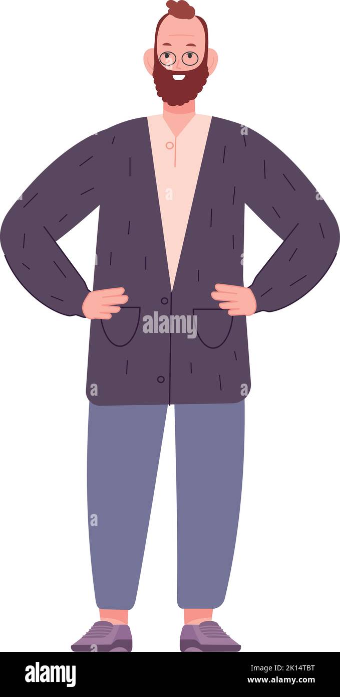 Mature man beard on Stock Vector Images - Alamy