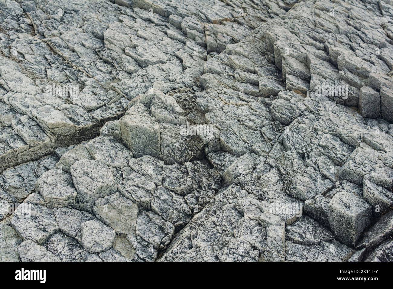 natural background, rock texture from weathered columnar basalt Stock ...