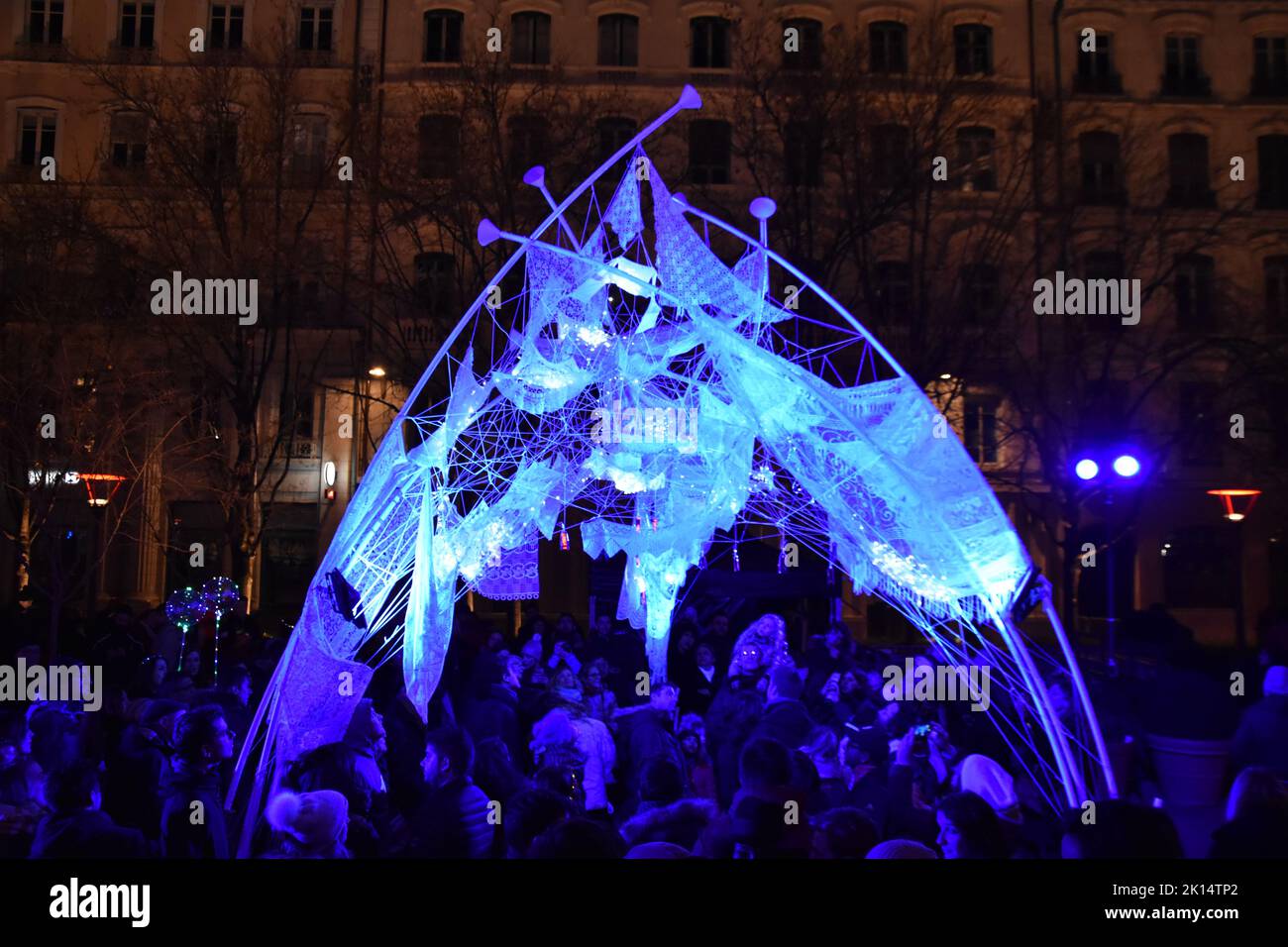 Festival of Lights in Lyon, Fête des Lumières Lyon France Stock Photo - Alamy