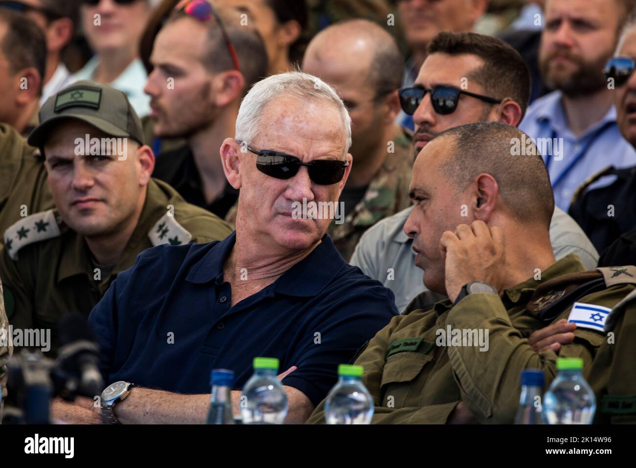 15 September 2022, Israel, Tze'elim: Minister of Defence of Israel ...