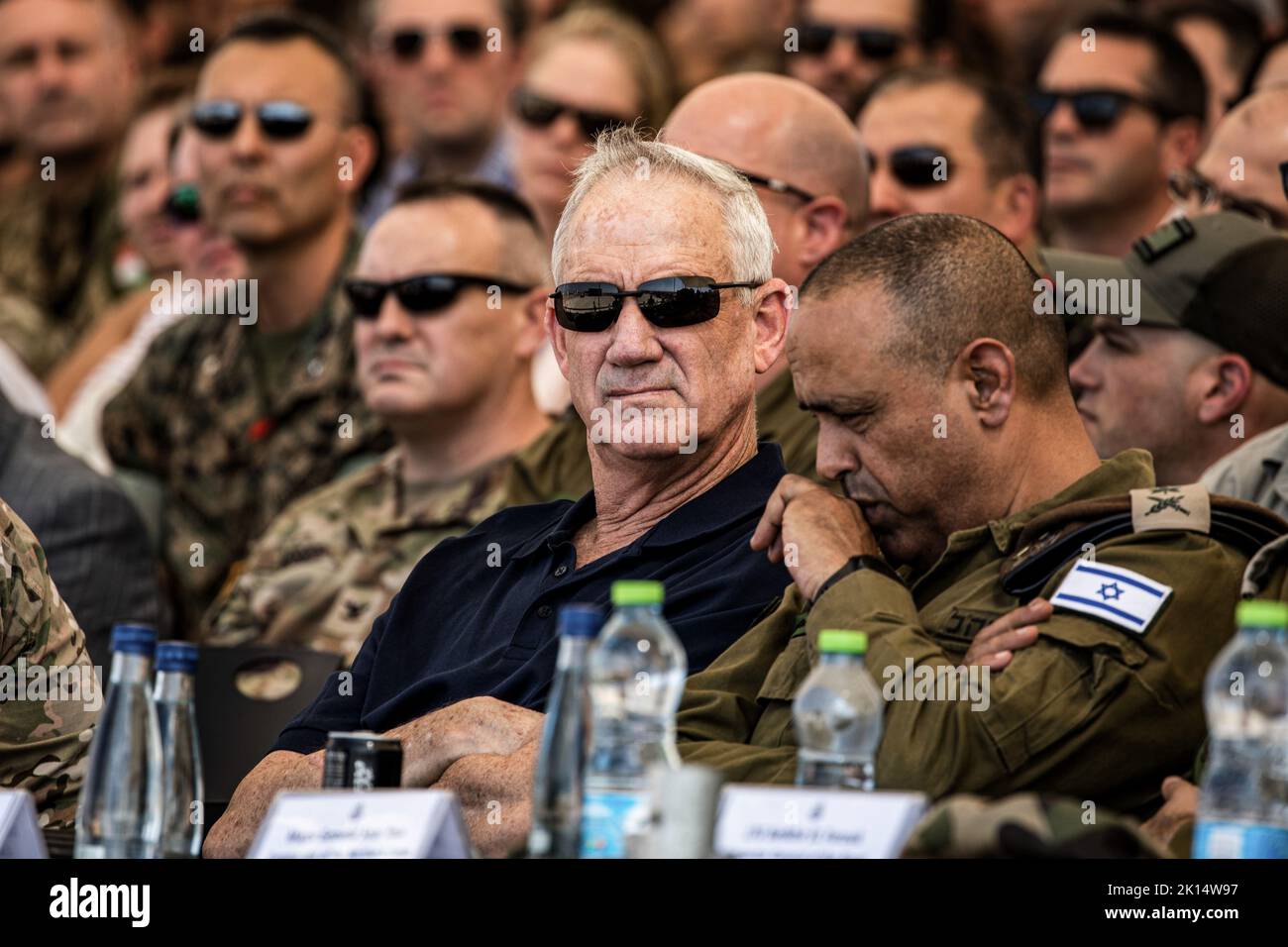 15 September 2022, Israel, Tze'elim: Minister of Defence of Israel ...