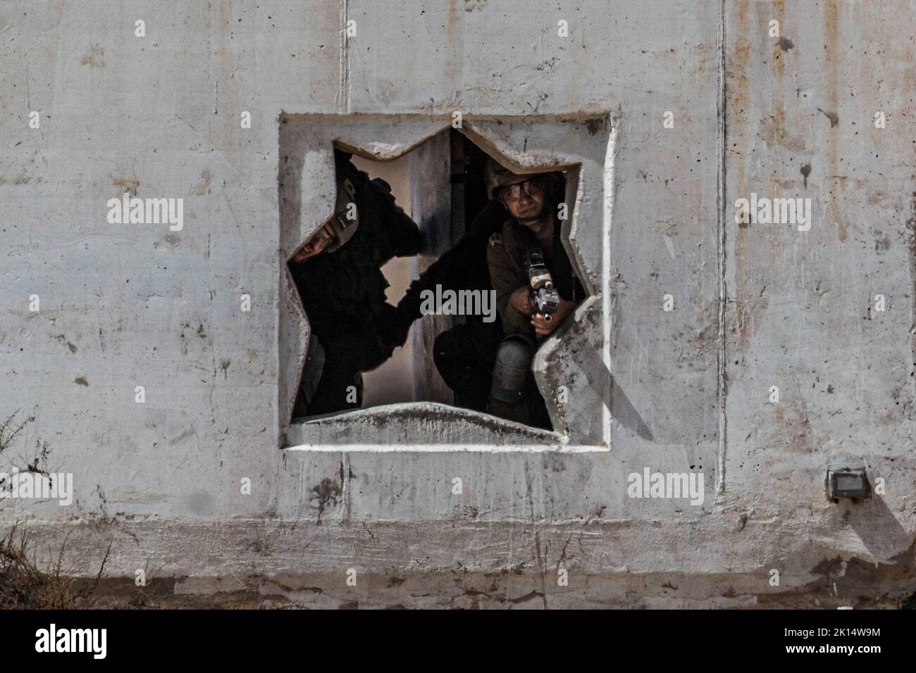 15 September 2022, Israel, Tze'elim: Israeli soldiers take part in the ...