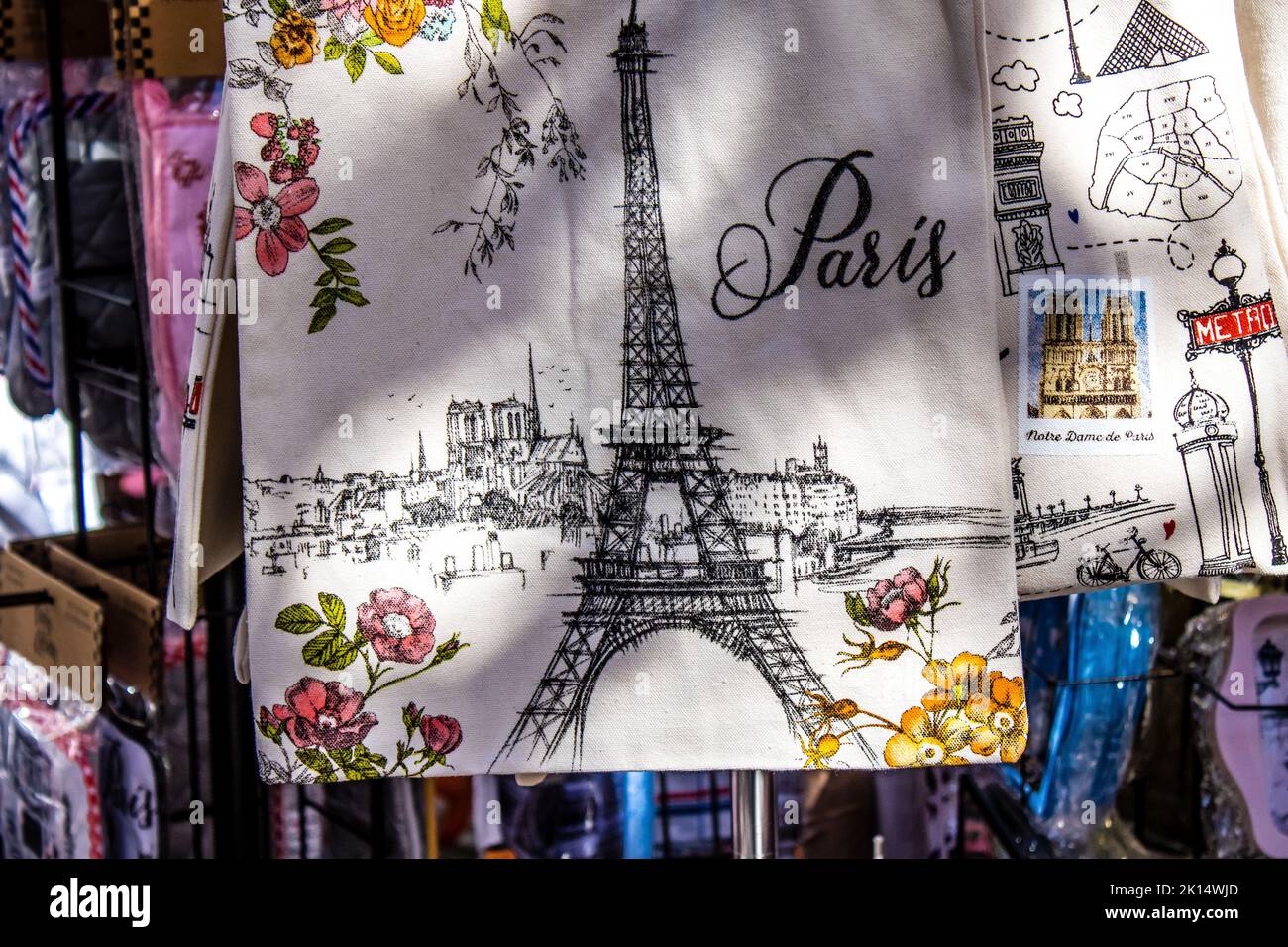 Paris, France - September 14, 2022 Decorative objects and various gift ...
