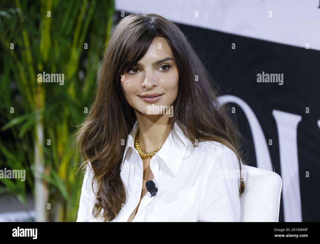 New York, United States. 15th Sep, 2022. Emily Ratajkowski ...