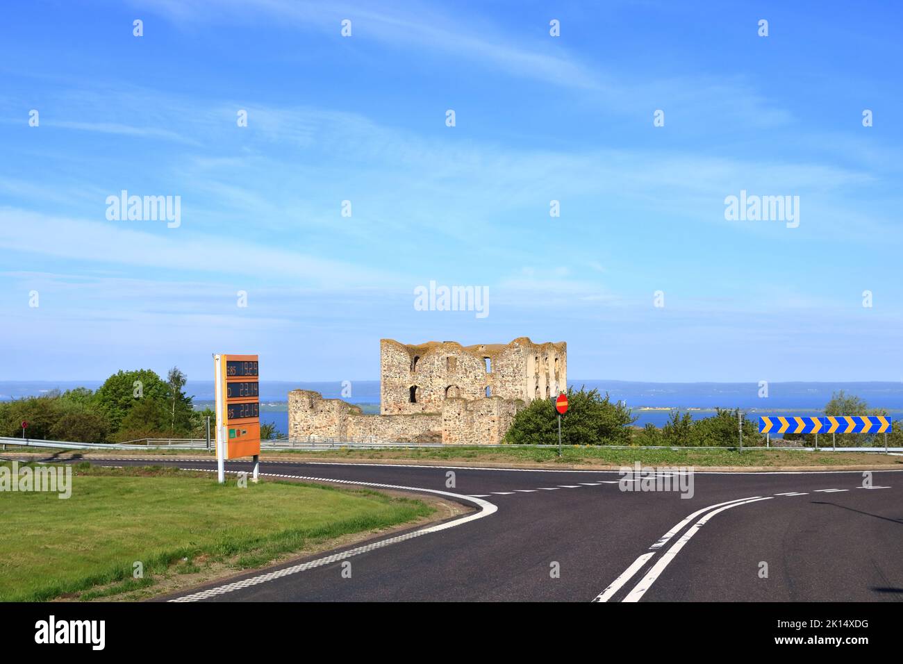 Sweden, Lake Vattern Area, Uppgranna, the Brahehus castle ruins Stock ...