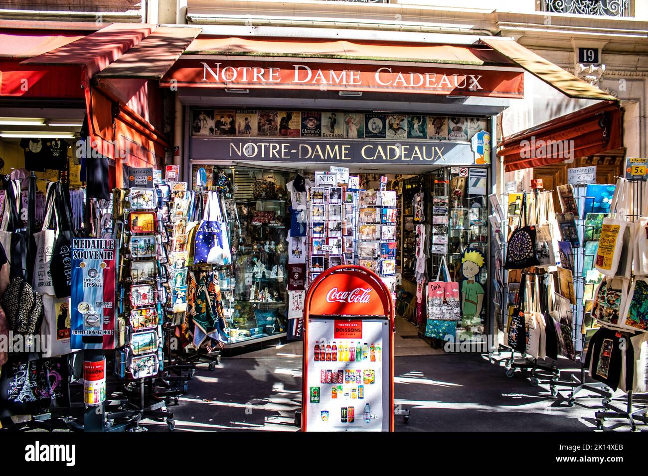 Paris, France - September 14, 2022 Decorative objects and various gift ...