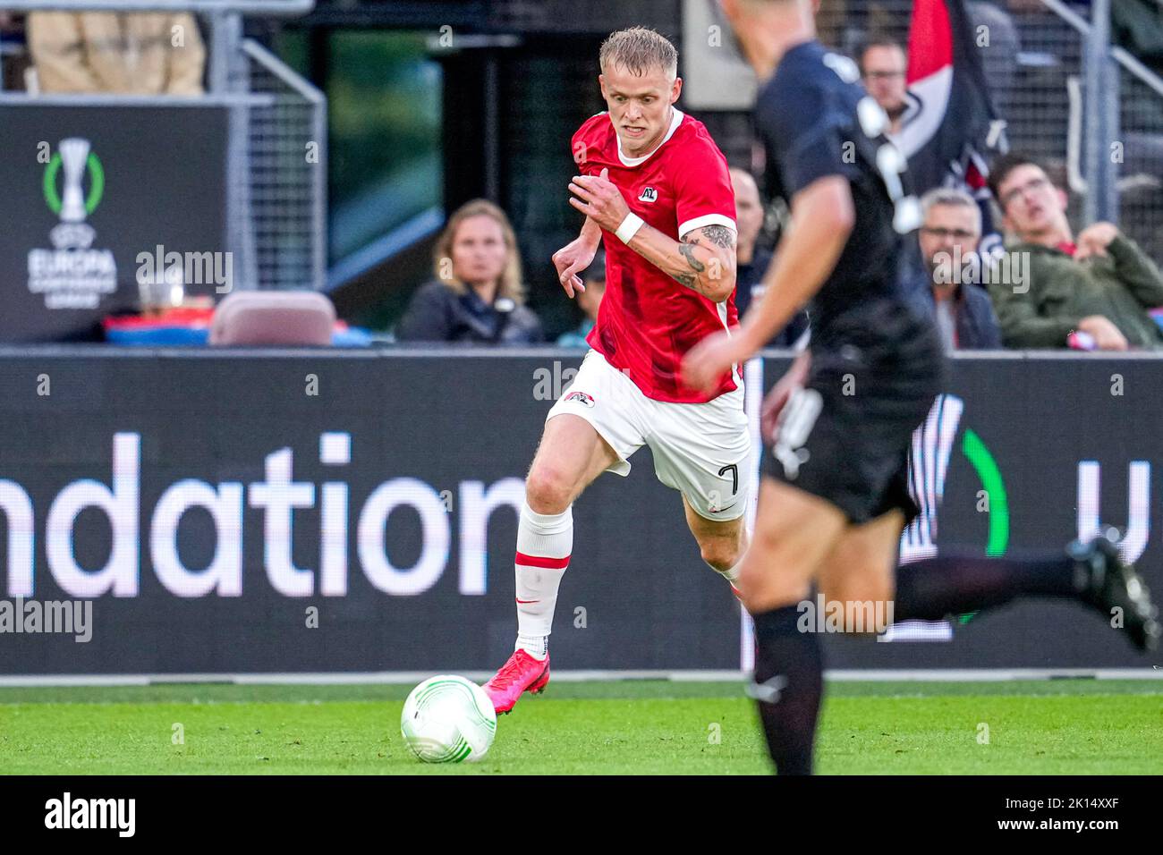 ALKMAAR, NETHERLANDS - SEPTEMBER 15: Jens Odgaard of AZ Alkmaar during ...